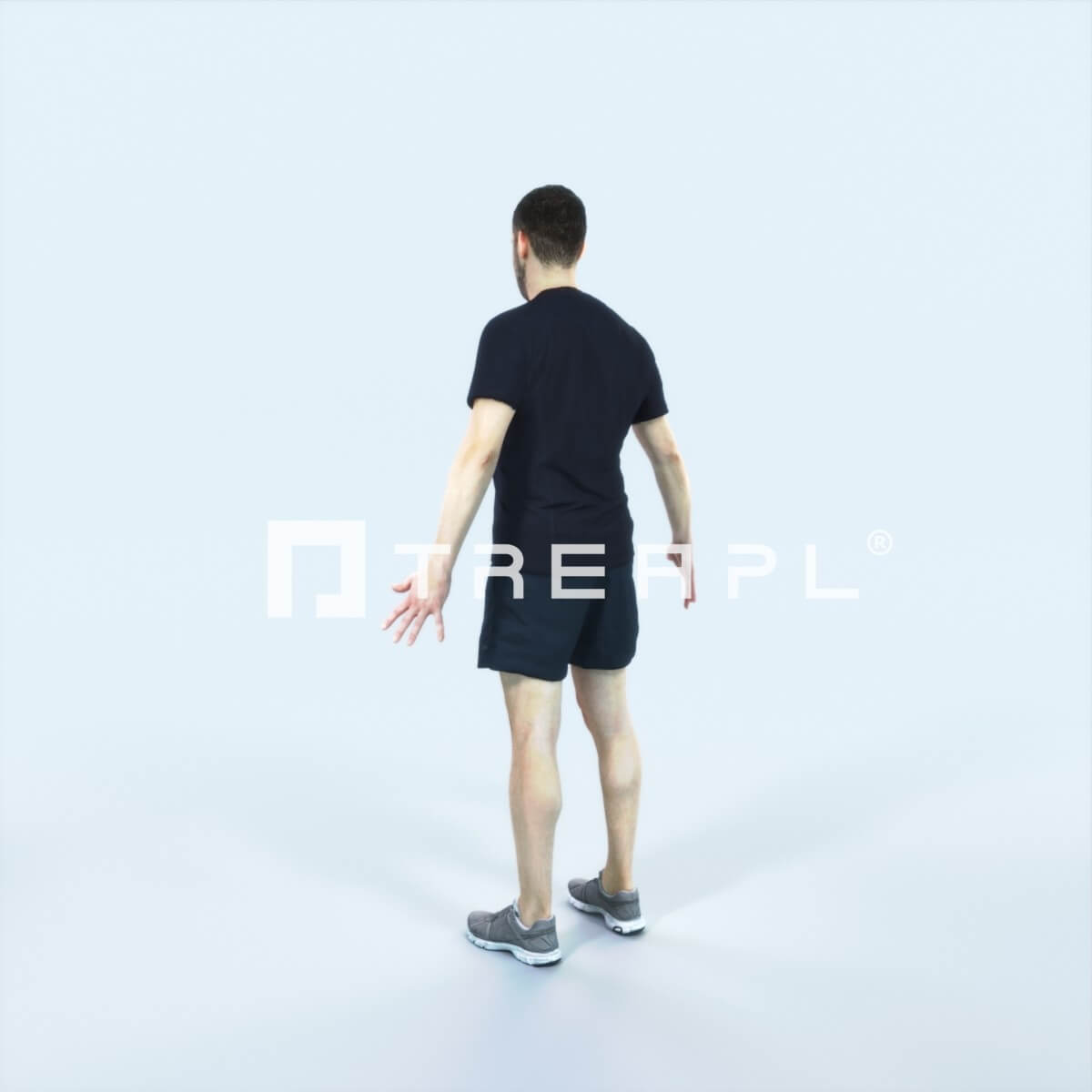 Portrait 09I Animated Rigged Sports Man - 3D Model by Treapl