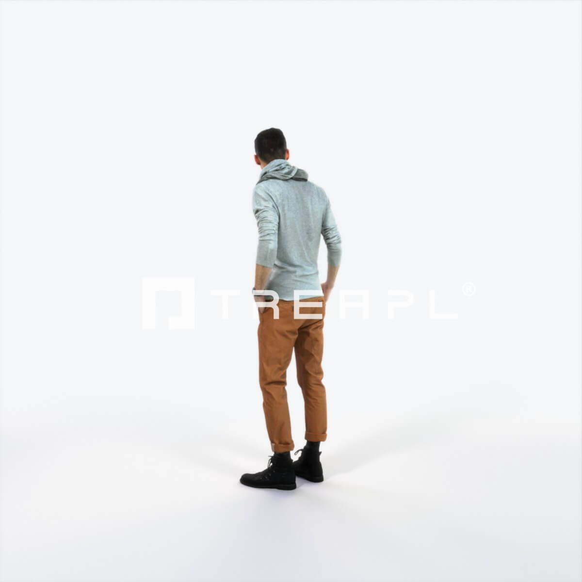 Posture 03A Couple Casual Man - 3D Model by Treapl
