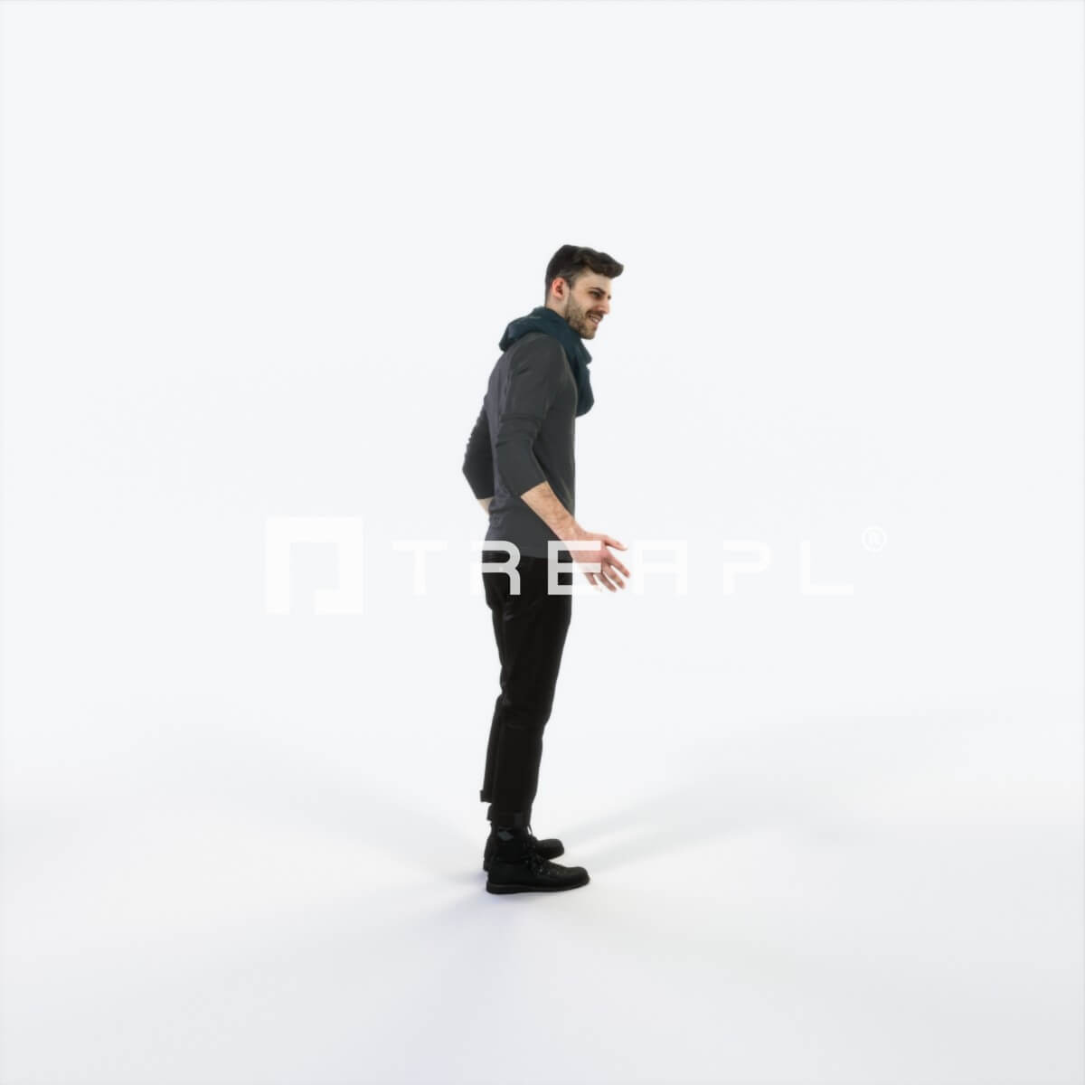 Posture 03B Couple Casual Man - 3D Model by Treapl