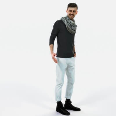 Posture 03D Couple Casual Man - 3D Model by Treapl