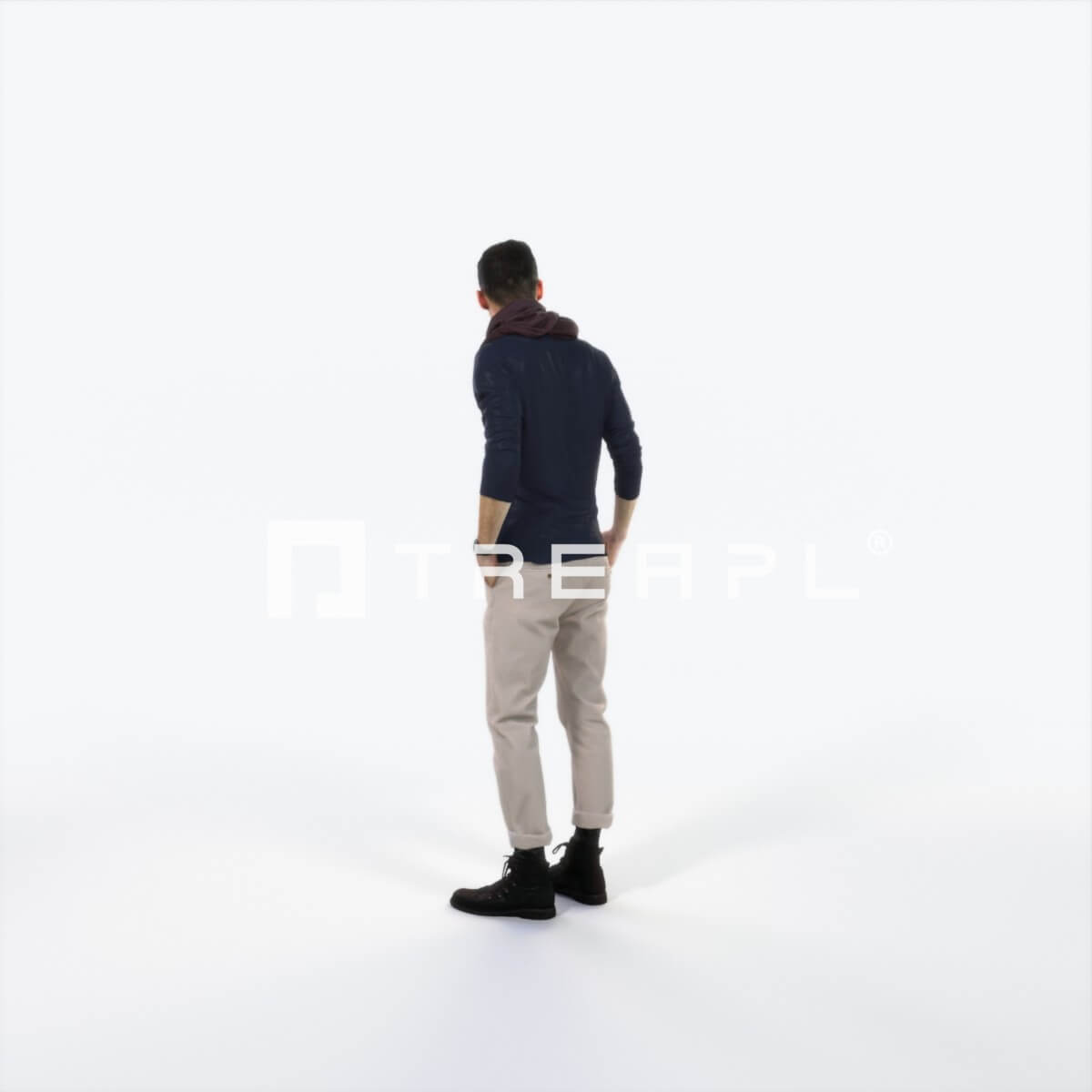 Posture 03G Couple Casual Man - 3D Model by Treapl