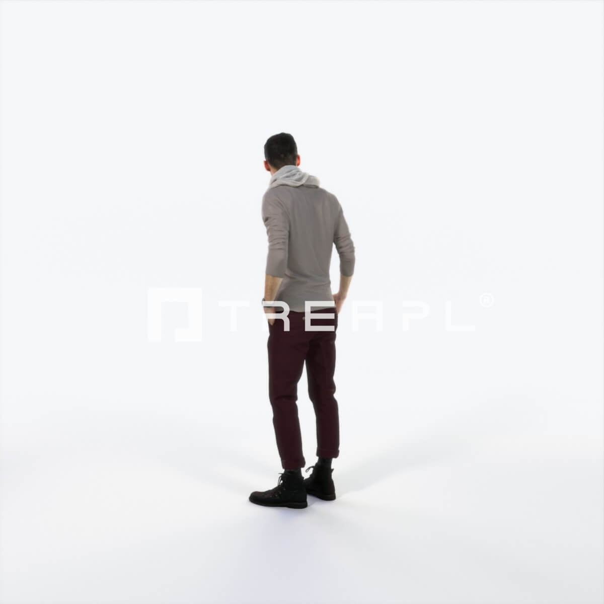 Posture 03J Couple Casual Man - 3D Model by Treapl