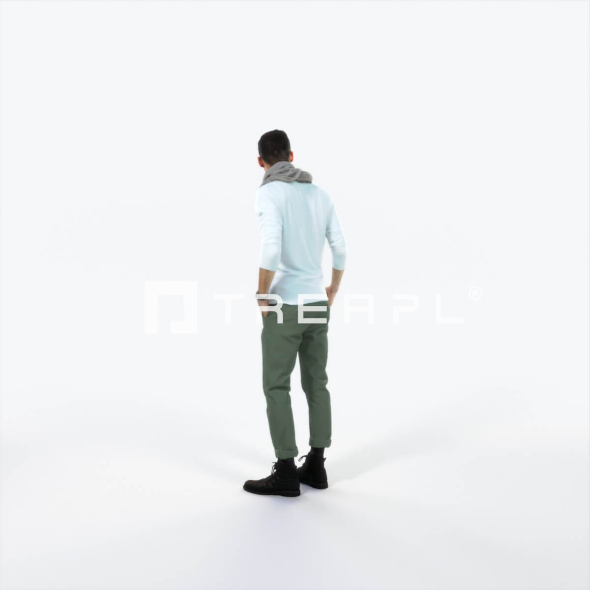 Posture 03K Couple Casual Man - 3D Model by Treapl
