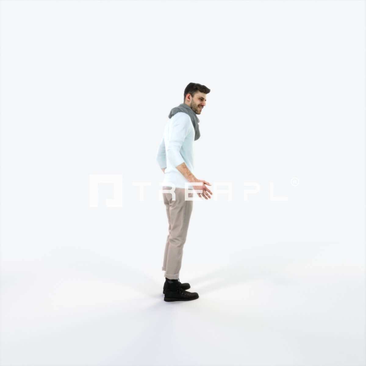 Posture 03M Couple Casual Man - 3D Model by Treapl