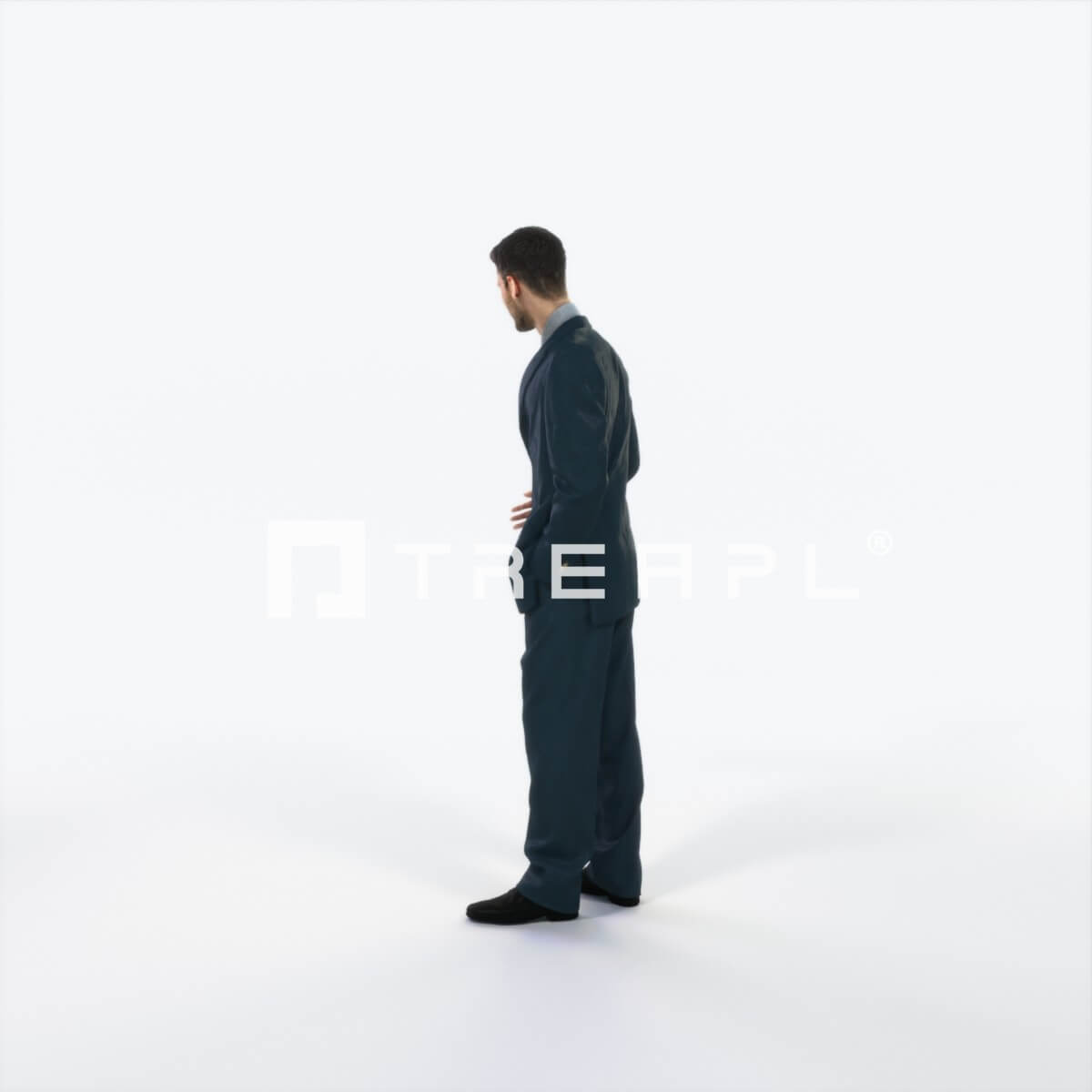 Posture 05F Explaining Couple Elegant Man - 3D Model by Treapl