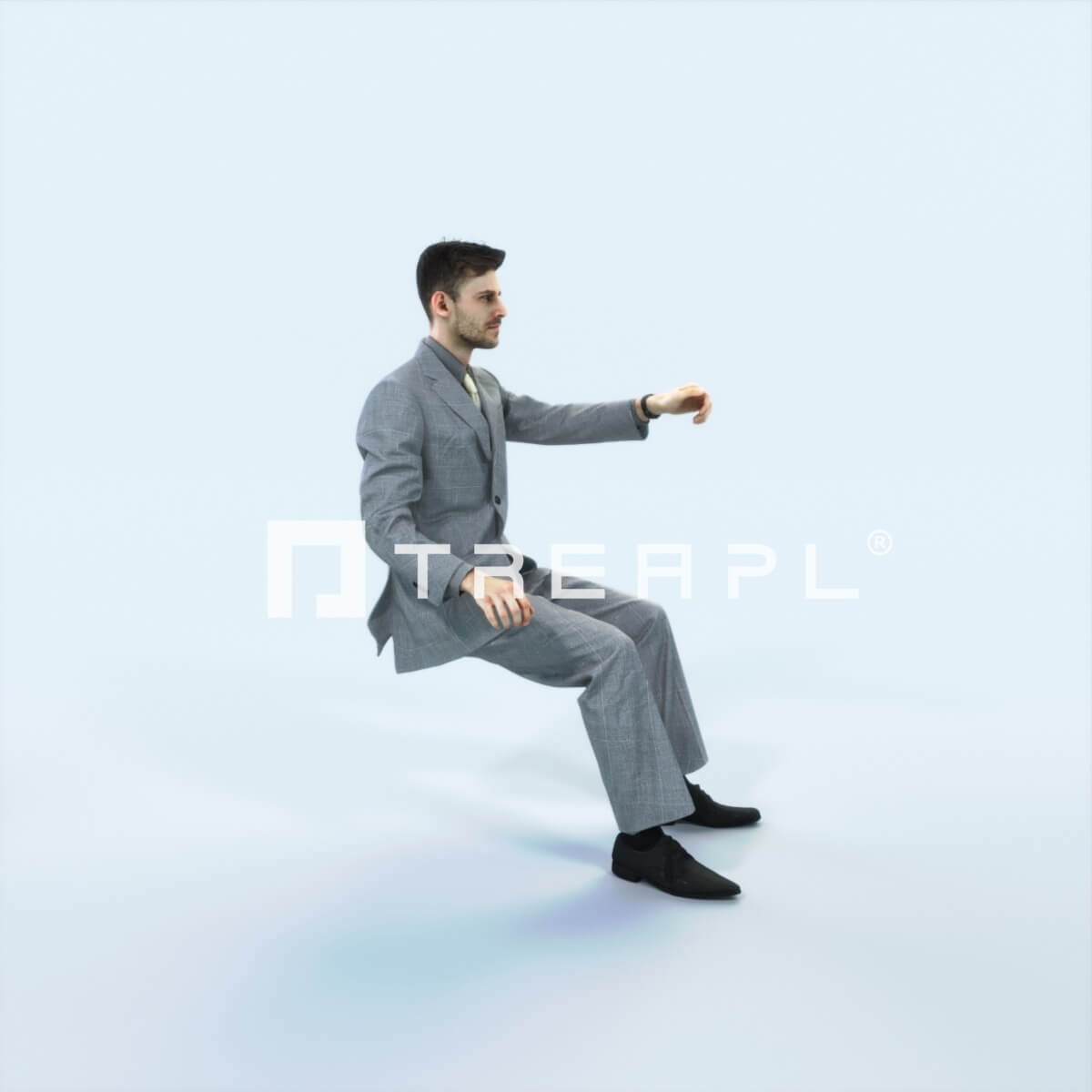 Posture 20A Driver Driving Driver Driving Sitting Elegant Man (8k ...