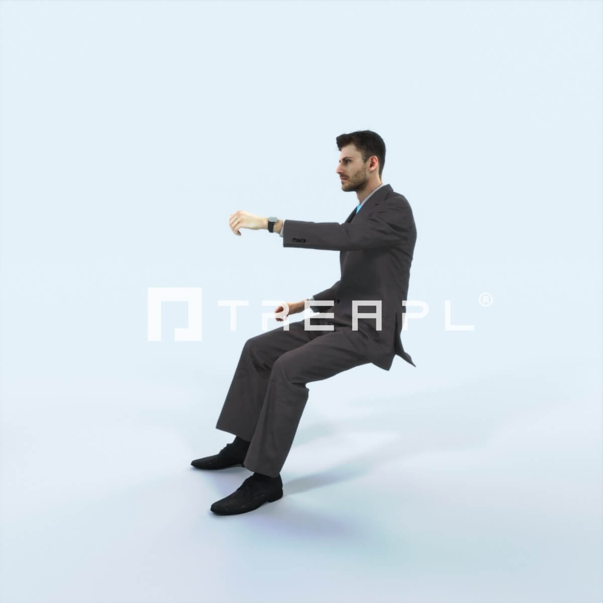 Posture 20D Driver Driving Driver Driving Sitting Elegant Man (8k ...