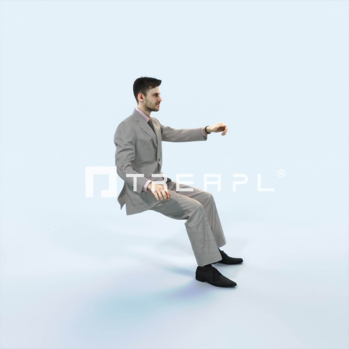 Posture 20E Driver Driving Driver Driving Sitting Elegant Man (8k ...