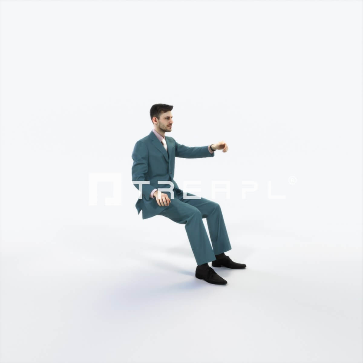 Posture 20K Driver Driving Driver Driving Sitting Elegant Man - 3D ...