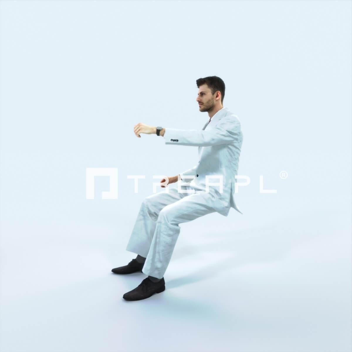 Posture 20M Driver Driving Driver Driving Sitting Elegant Man (8k ...