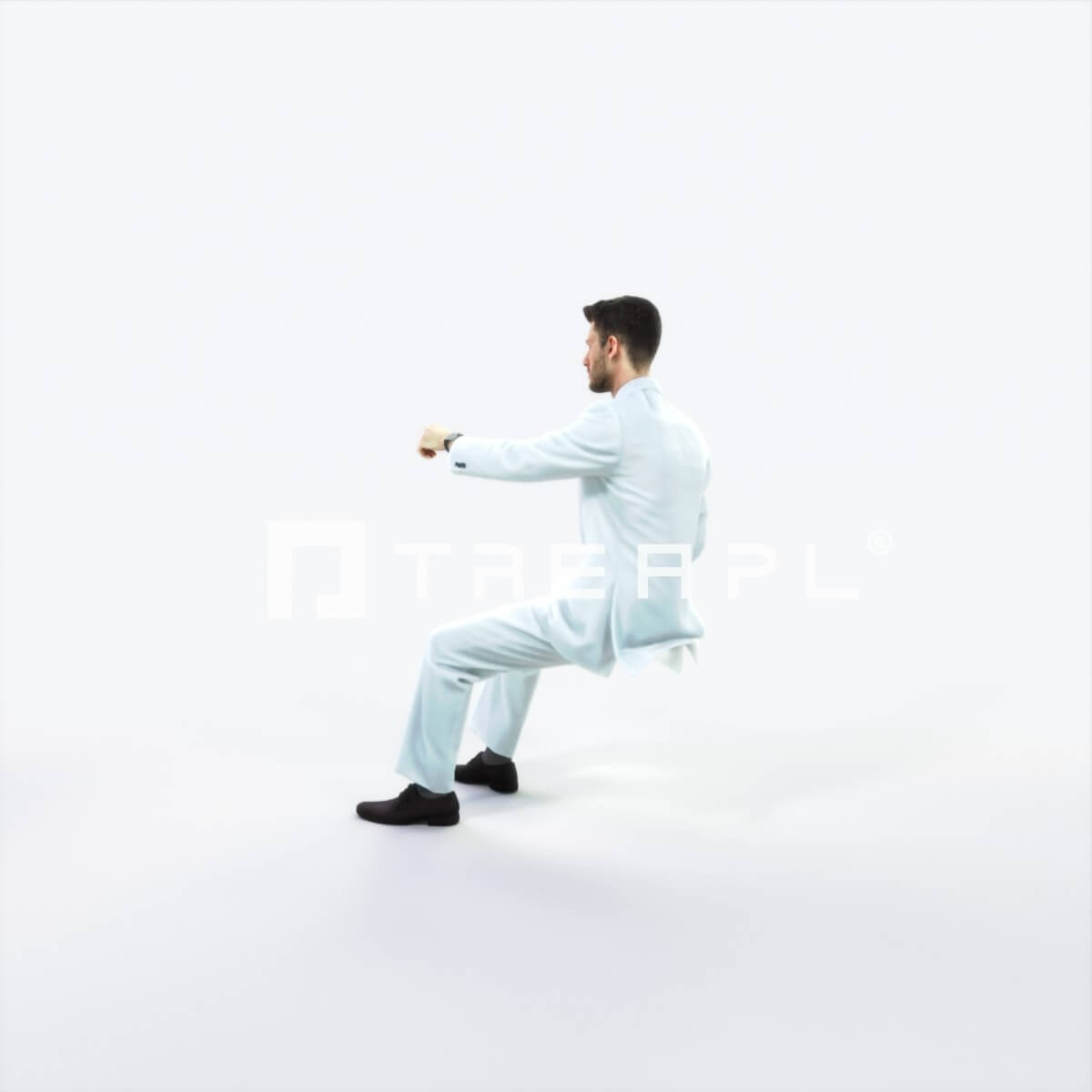 Posture 20M Driver Driving Driver Driving Sitting Elegant Man - 3D ...