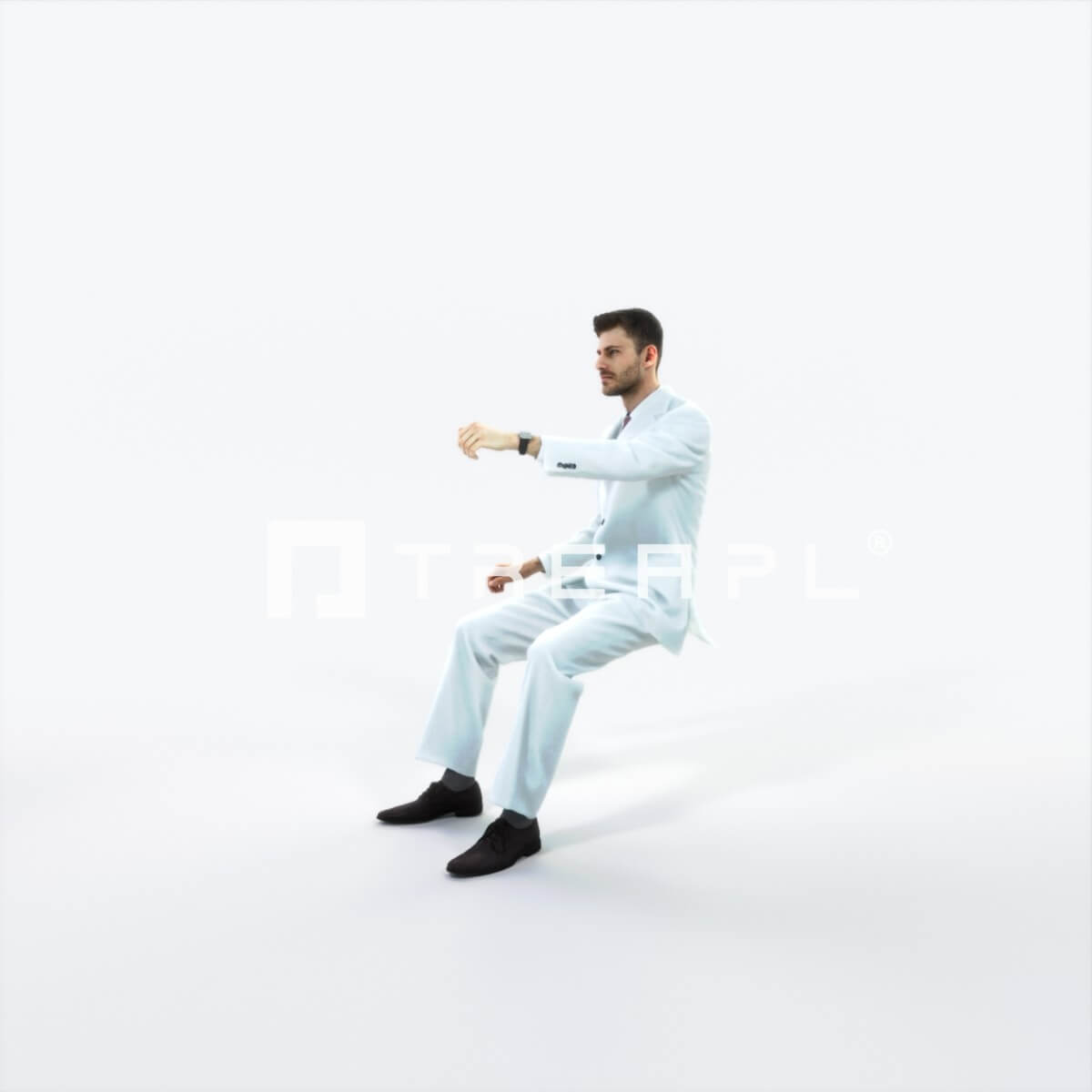 Posture 20M Driver Driving Driver Driving Sitting Elegant Man - 3D ...