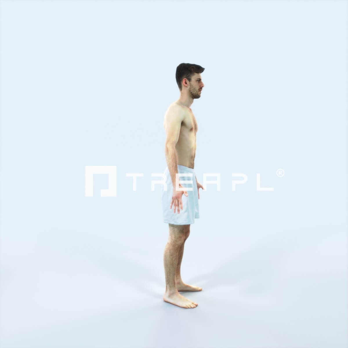Posture D Beach Animated Rigged Sports Man - 3D Model by Treapl