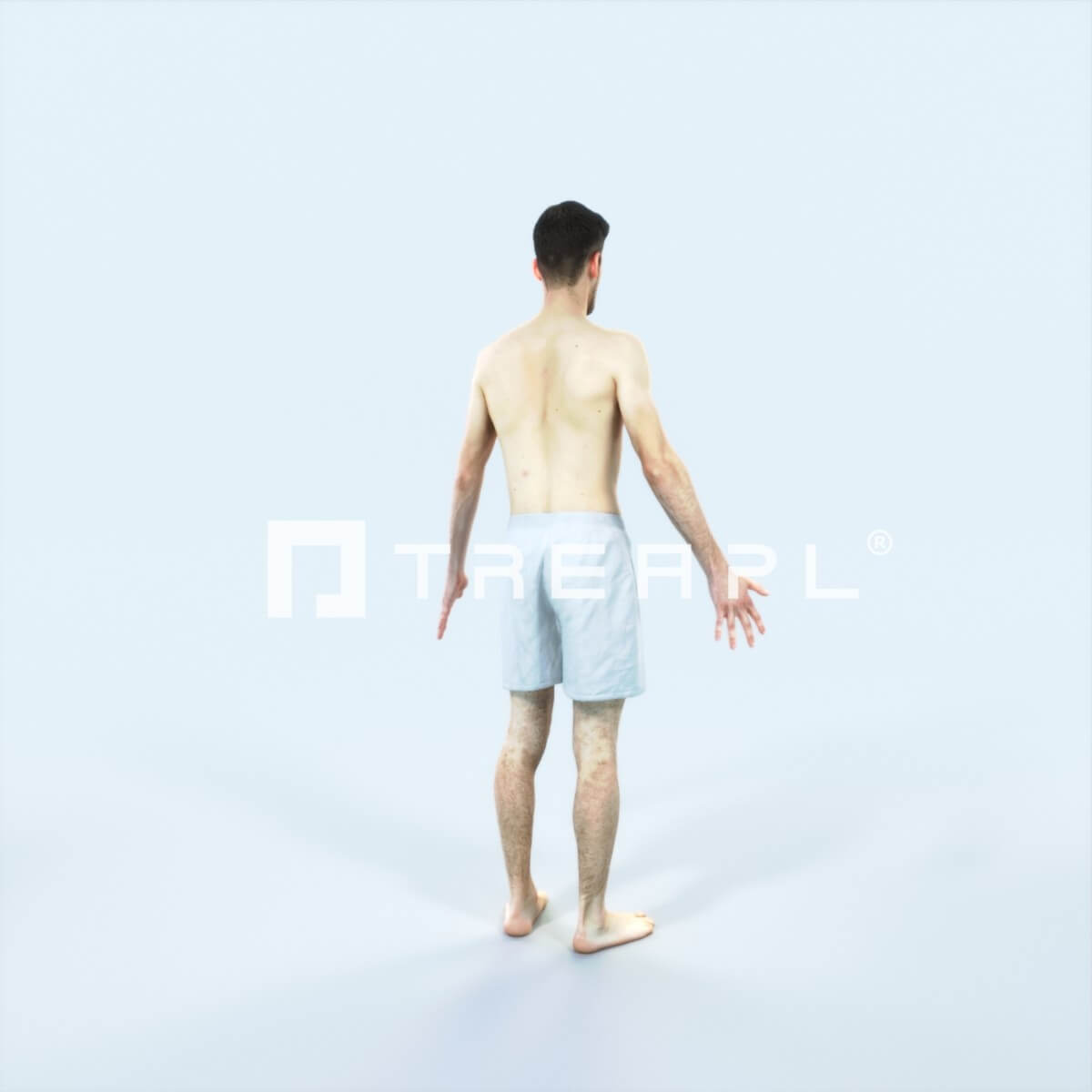 Posture D Beach Animated Rigged Sports Man - 3D Model by Treapl