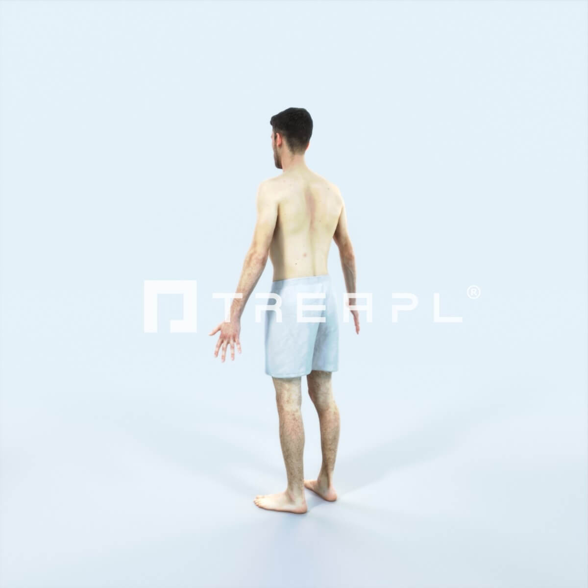 Posture D Beach Animated Rigged Sports Man - 3D Model by Treapl