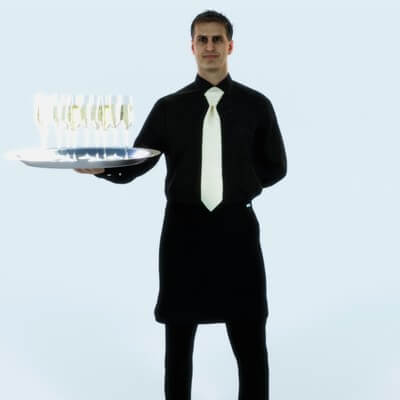 Romance 05B Waiter Offering Working Man (8k Textures) - 3D Model by Treapl