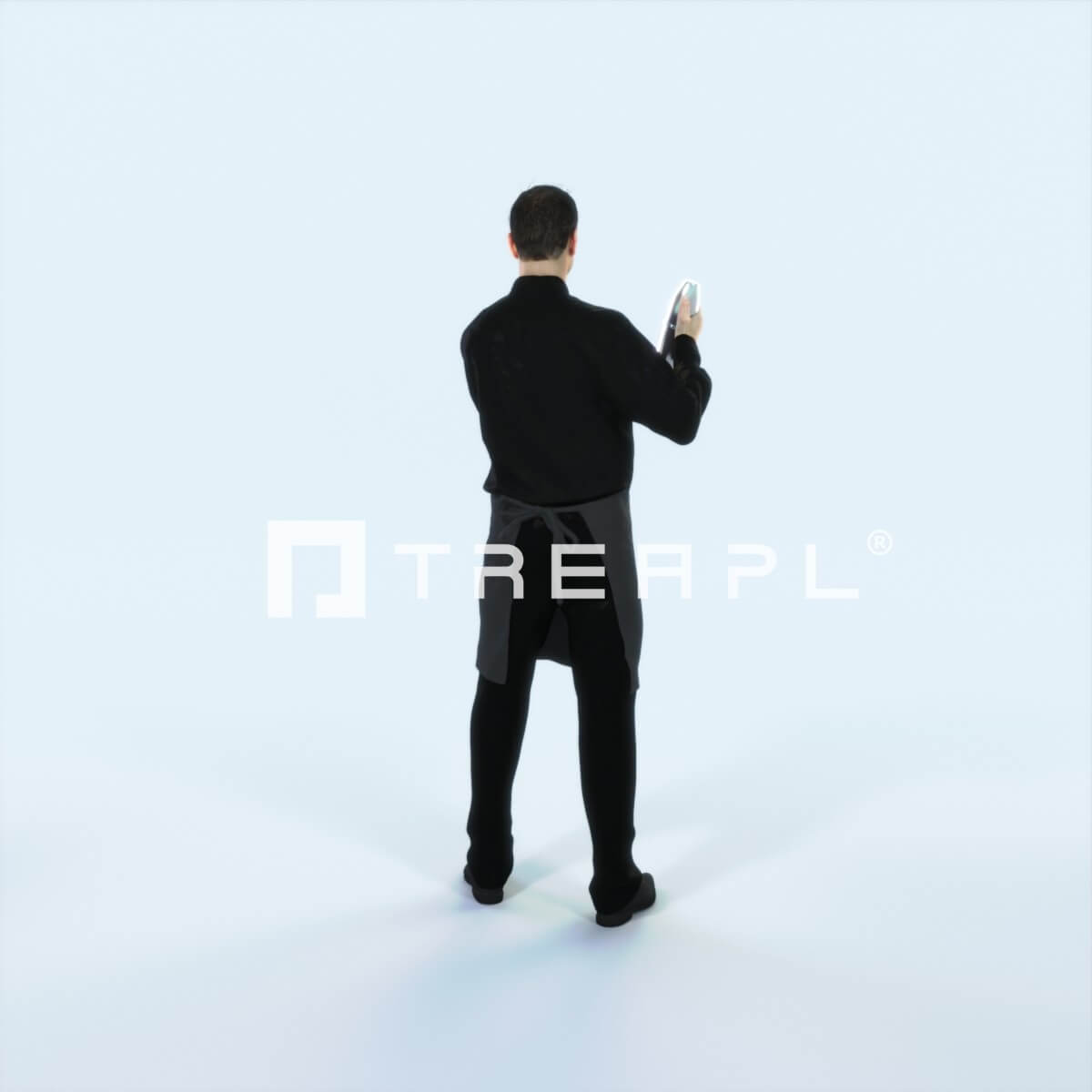 Romance 081B Barman Shaking Working Man (8k Textures) - 3D Model by Treapl