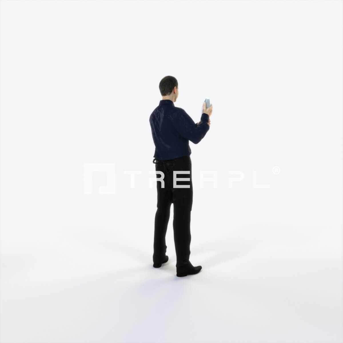 Romance 08I Barman Shaking Working Man - 3D Model by Treapl