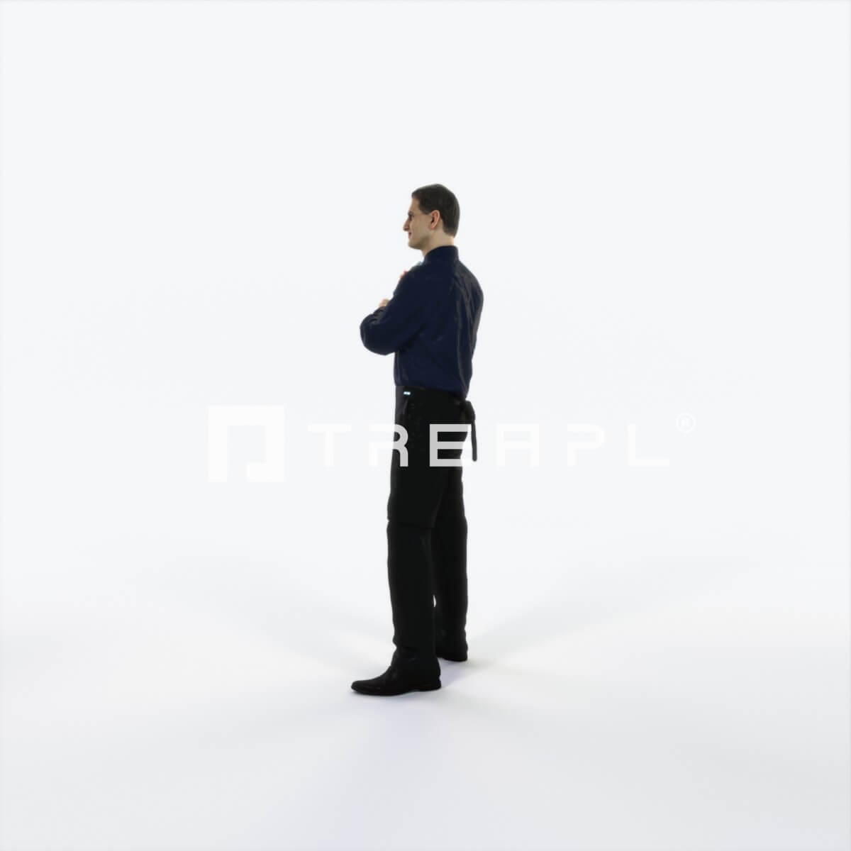 Romance 08I Barman Shaking Working Man - 3D Model by Treapl