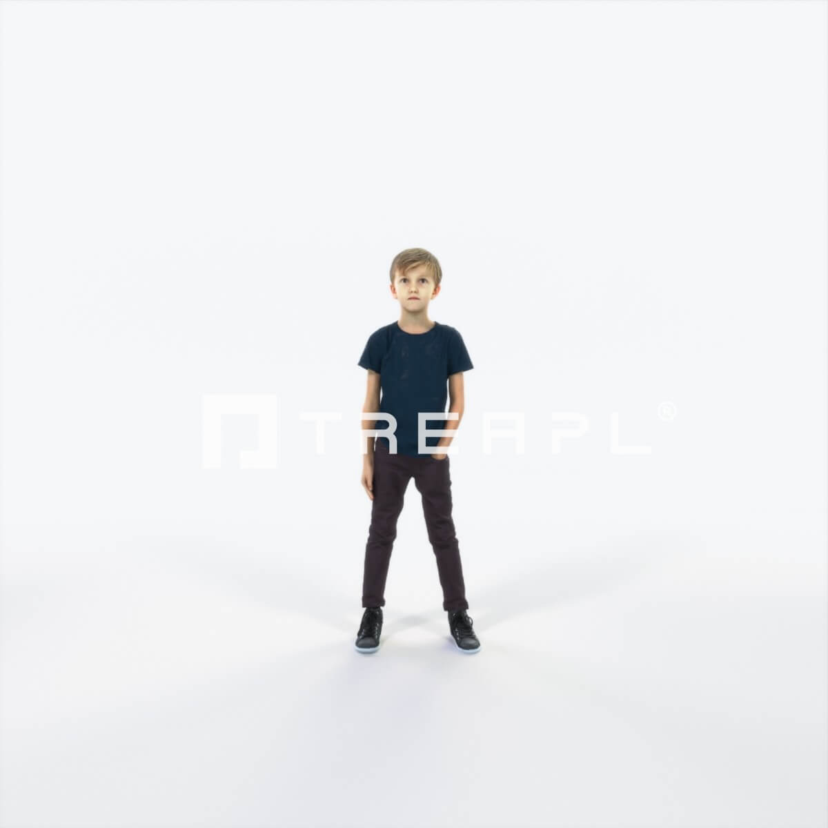 Kid Standing Sideways