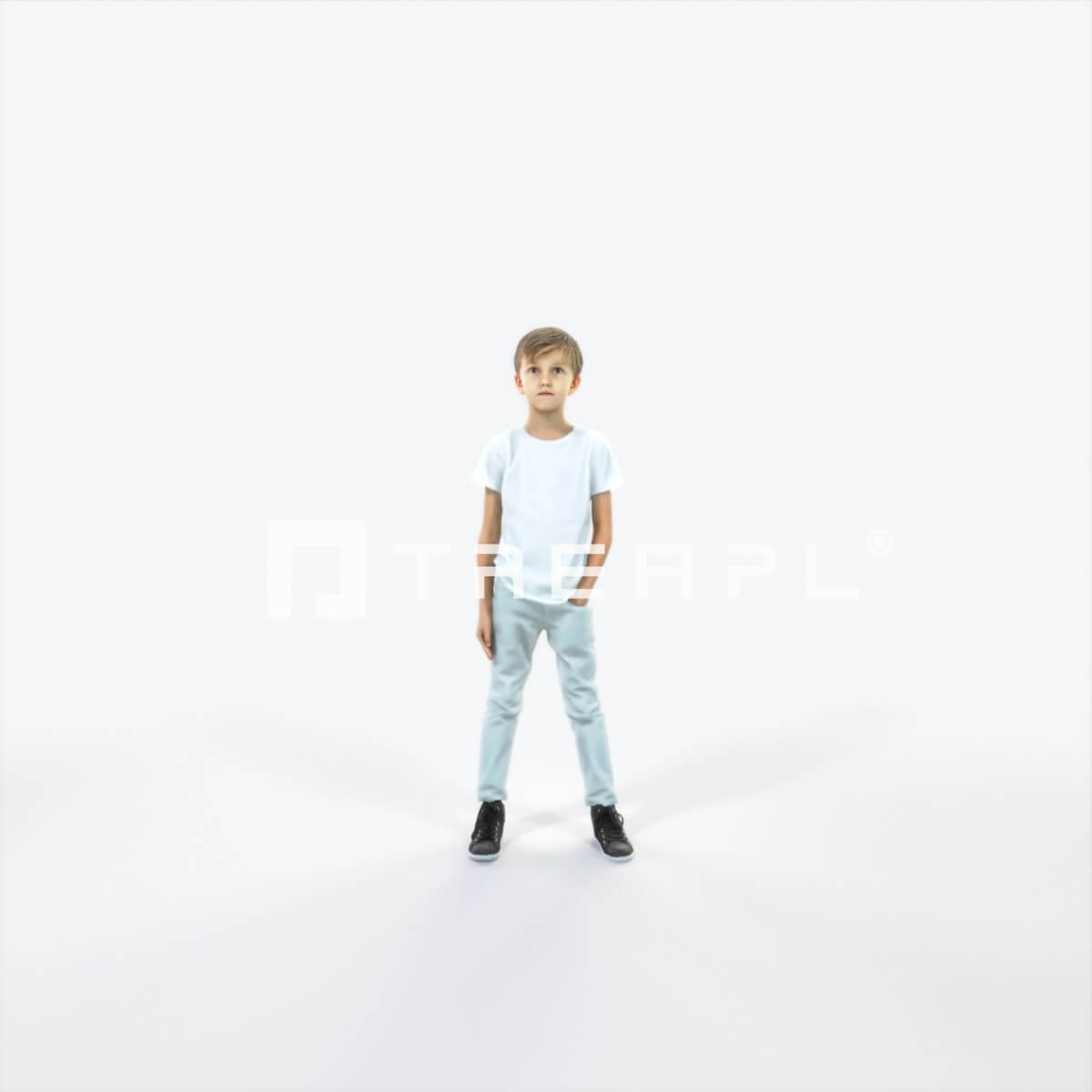 Story 02M Listening listening Casual Boy - 3D Model by Treapl
