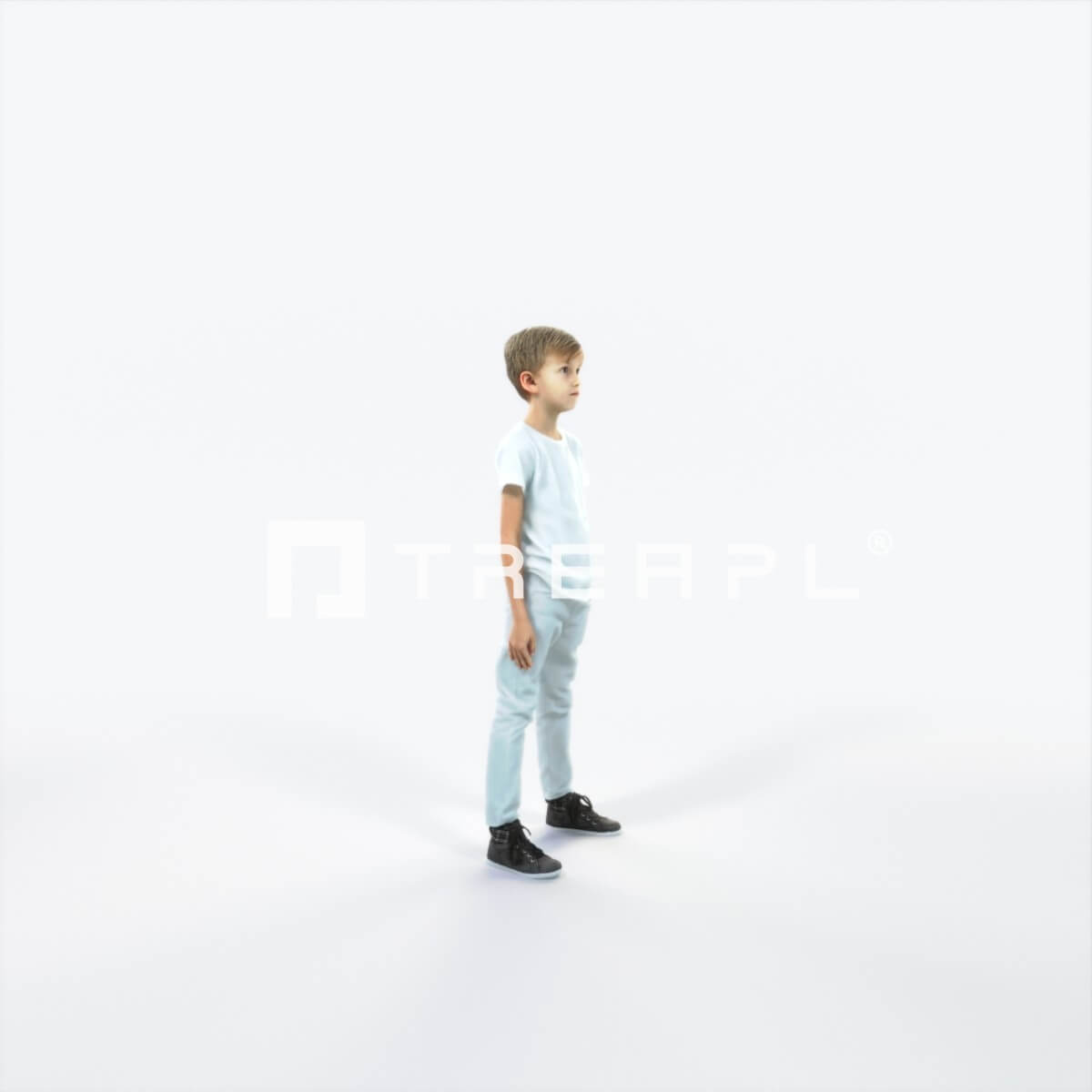 Story 02M Listening listening Casual Boy - 3D Model by Treapl