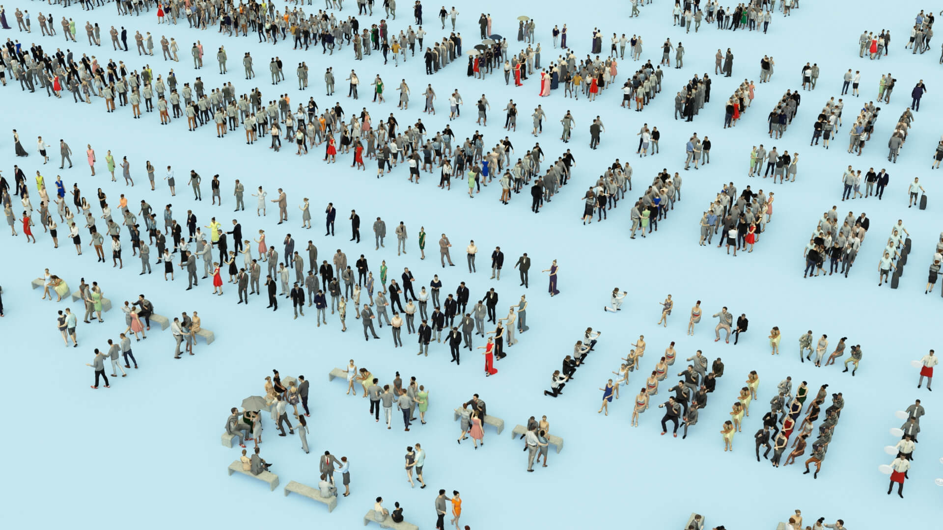 People Ultimate Speed 3D Crowds by Treapl