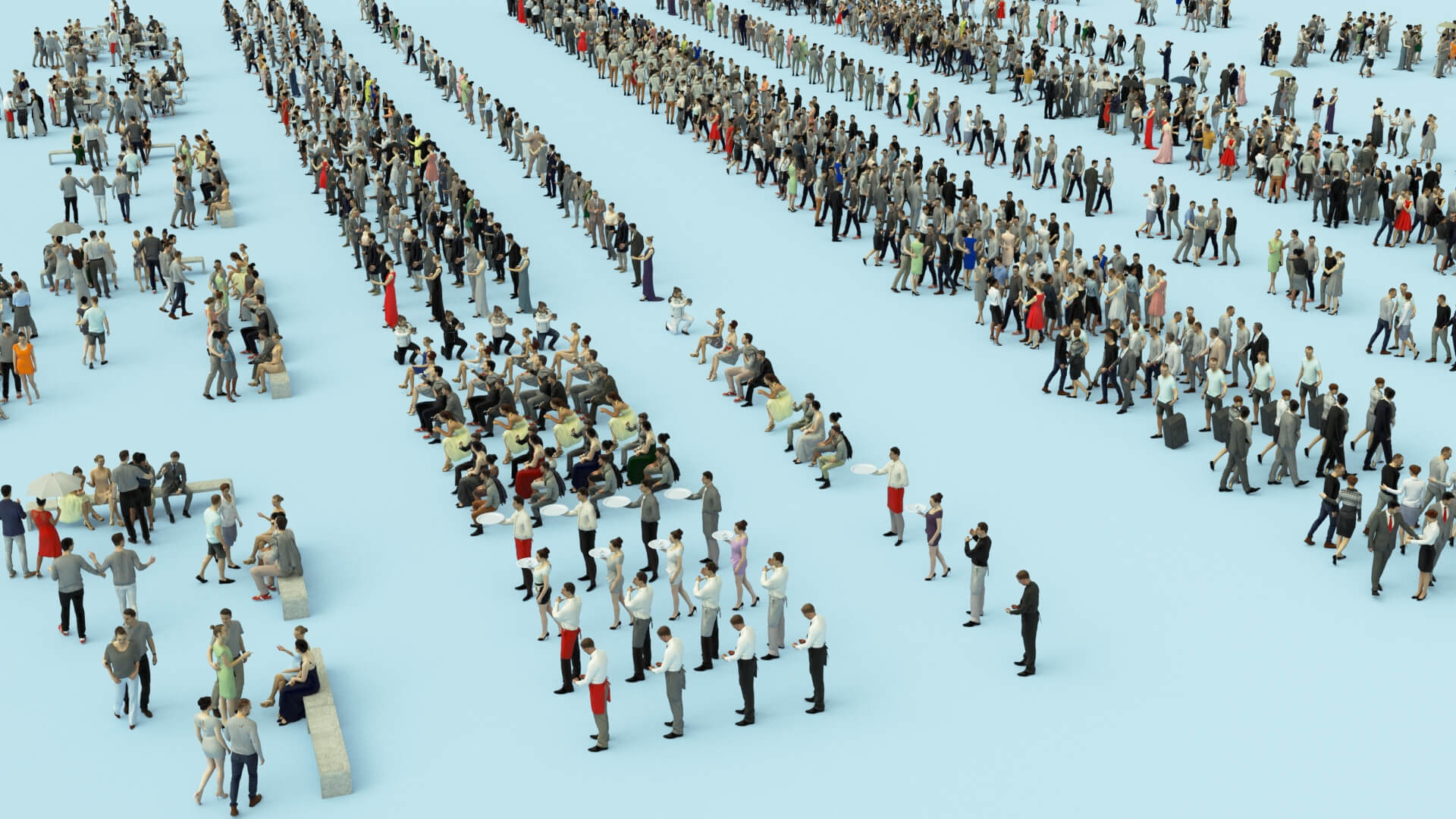 People Ultimate Speed 3D Crowds by Treapl