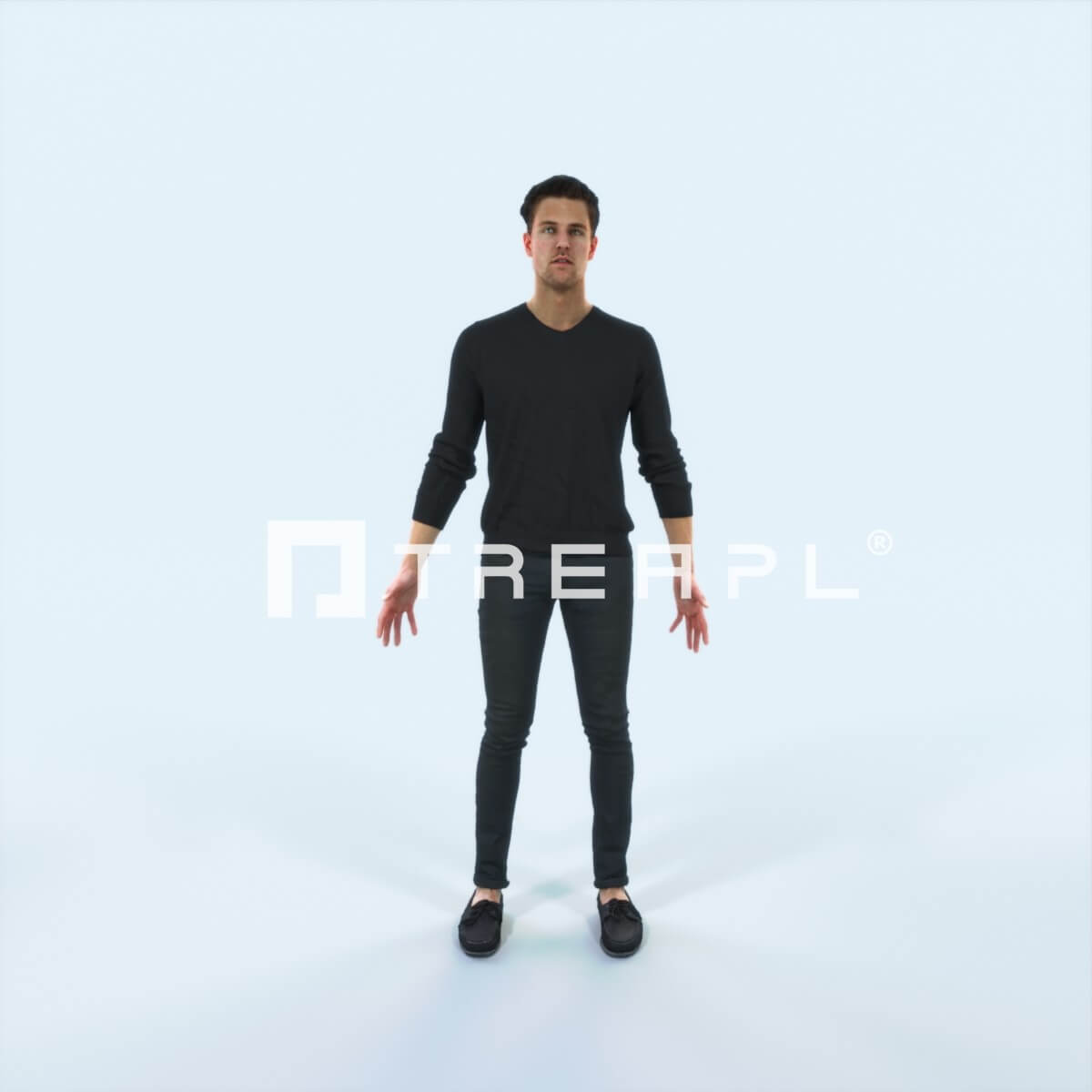 Virtue 18 B Animated Rigged Casual Man - 3D Model by Treapl