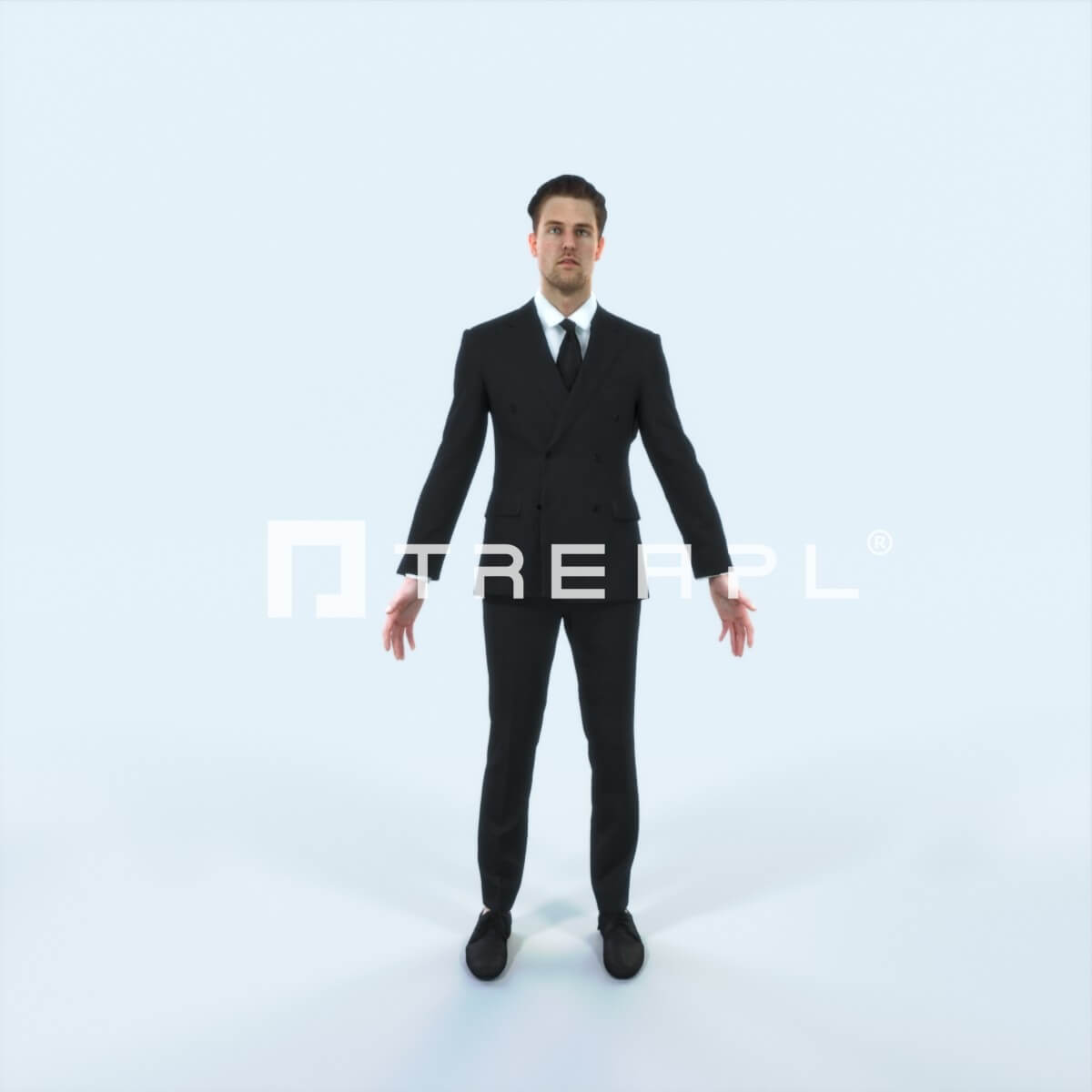 Virtue 20 B Animated Rigged Elegant Man - 3D Model by Treapl