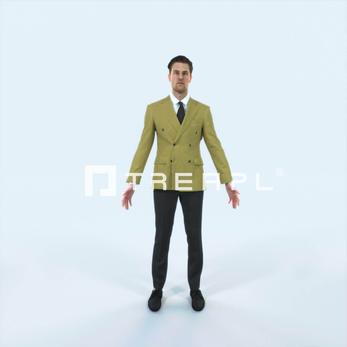 Virtue 20 K Animated Rigged Elegant Man - 3D Model by Treapl