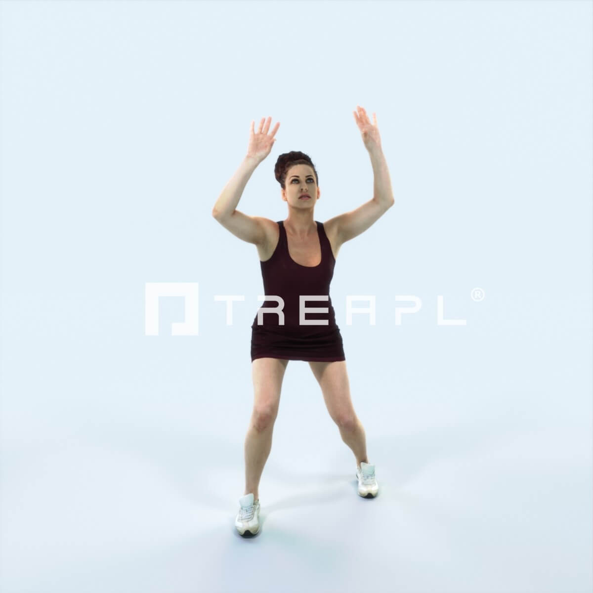 Yearn 11H Volleyball Overhead Sports Woman (8k Textures) - 3D Model by ...