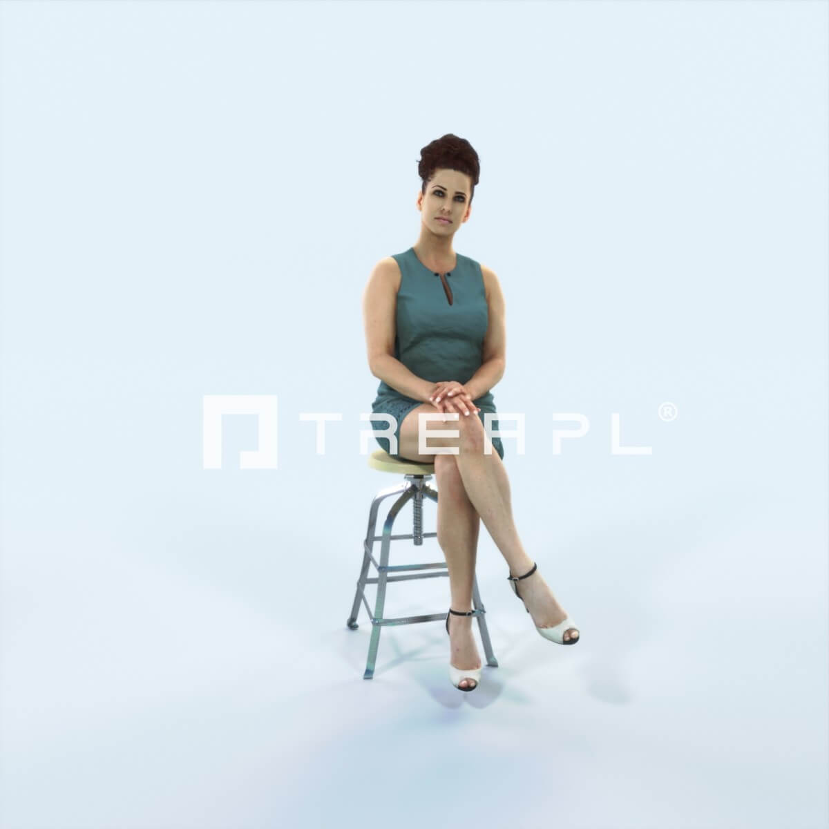 Yearn 14F Listening Sitting Event Elegant Woman (8k Textures) - 3D ...