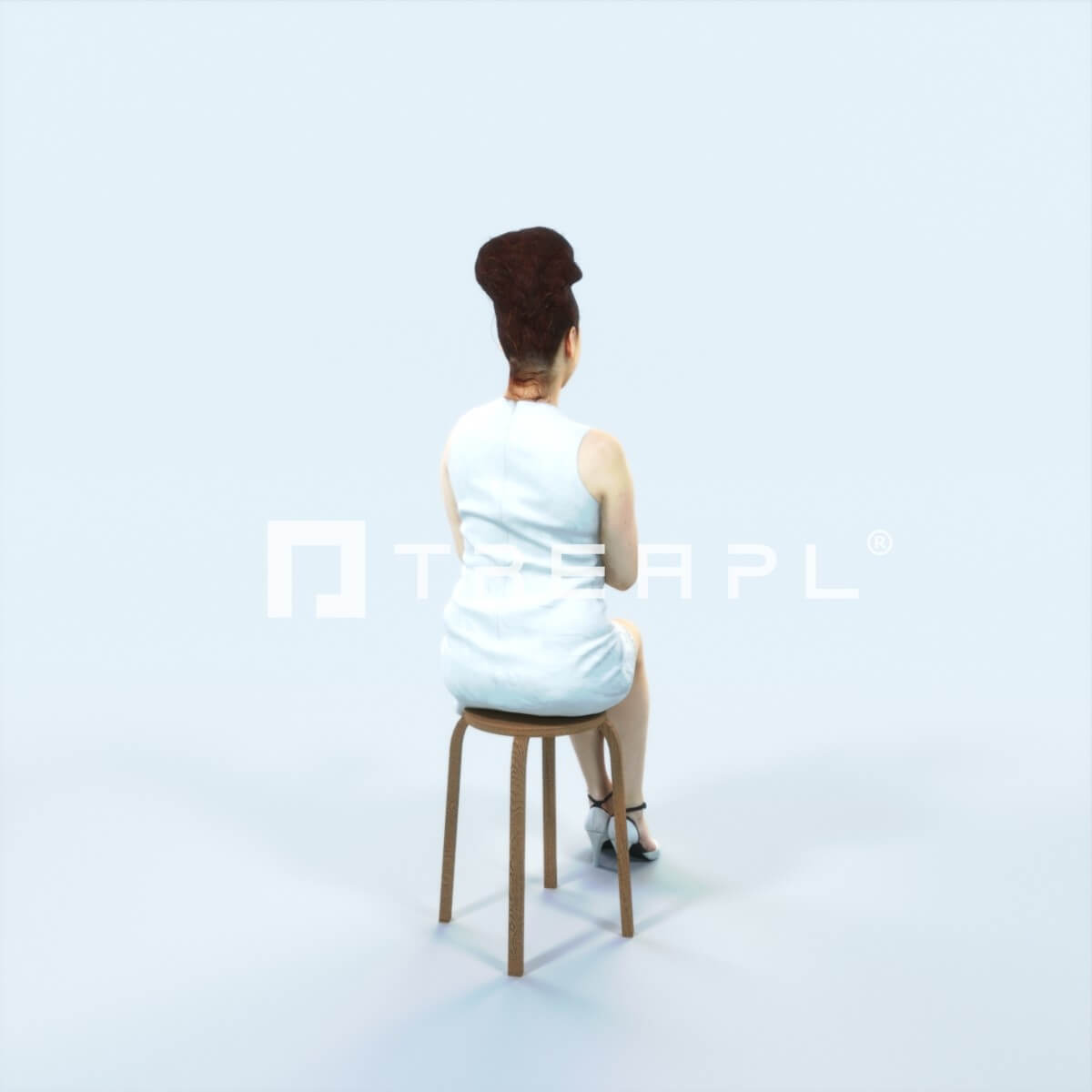 Yearn 20D Clapping Sitting Event Elegant Woman (8k Textures) - 3D Model ...
