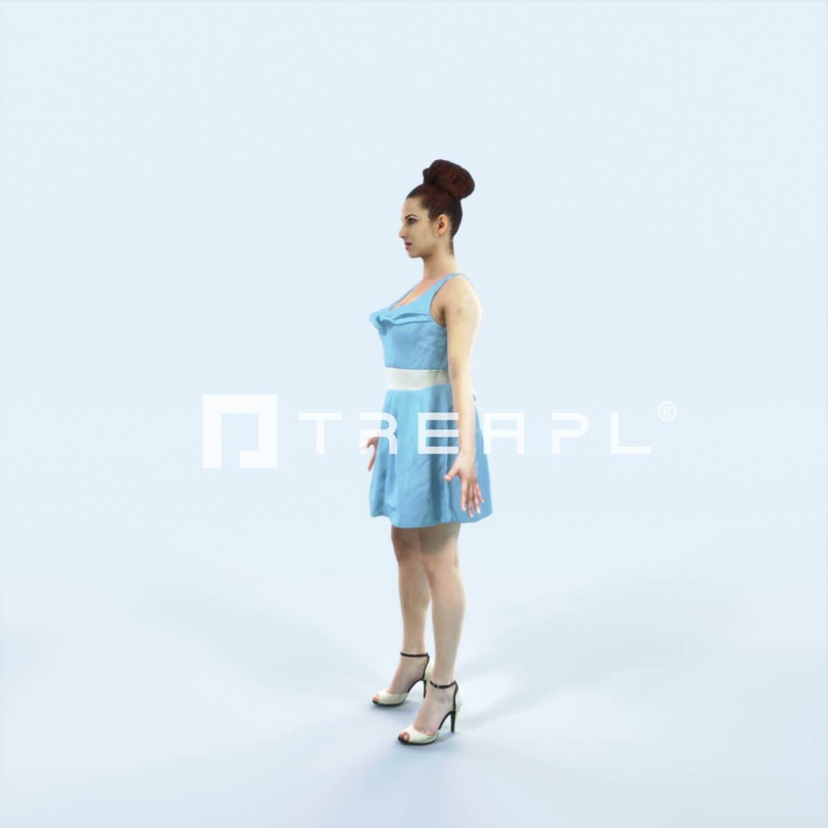 Yearn 22 E Animated Rigged Casual Woman - 3D Model by Treapl