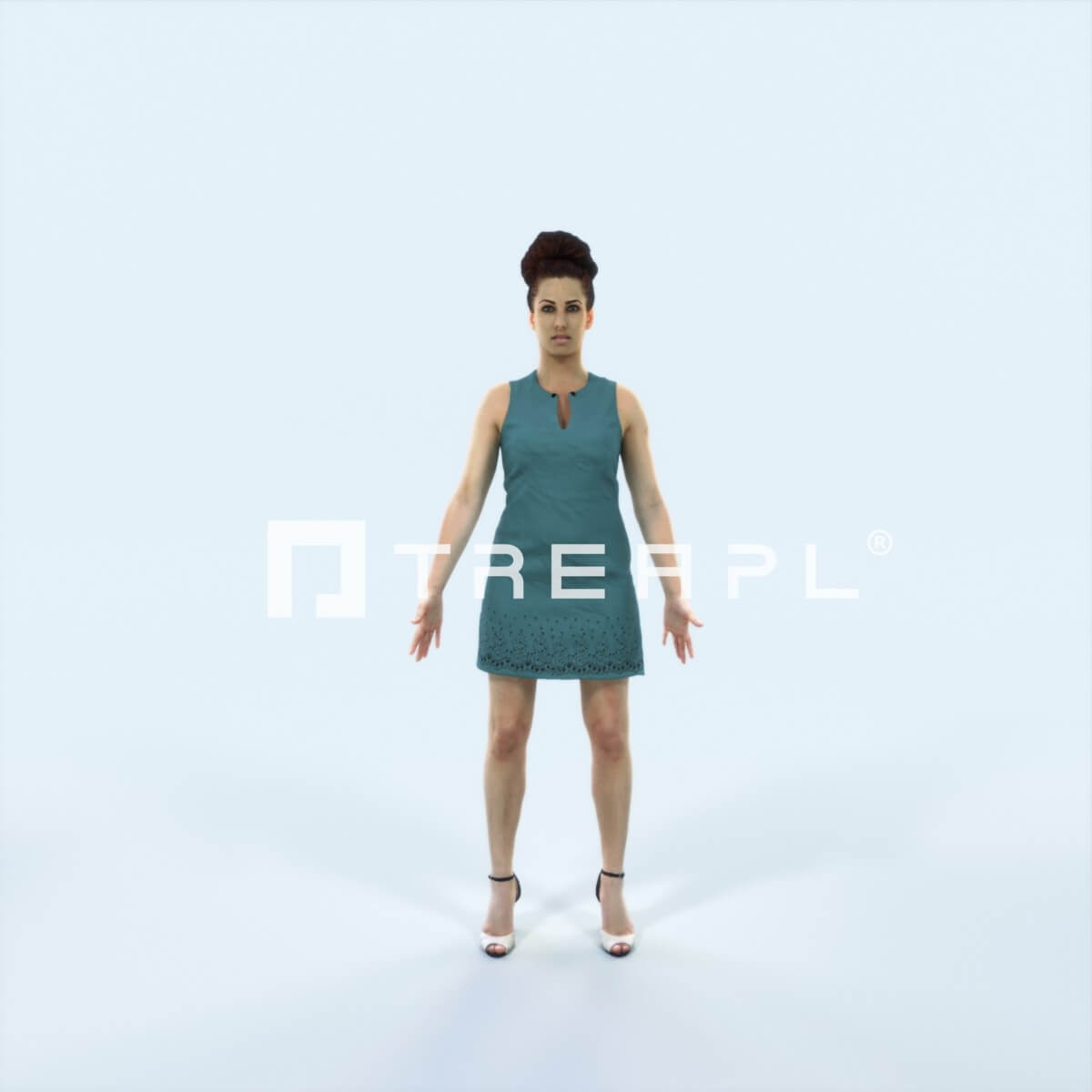 Yearn 26 G Animated Rigged Event Elegant Woman - 3D Model by Treapl