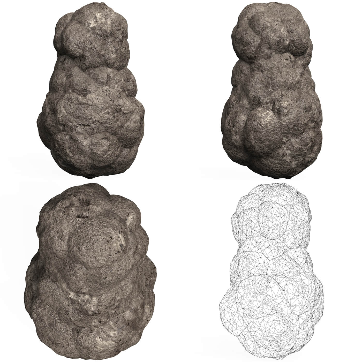 10 Game Ready Mud Rock Collection - 3D Model by TreeWorld3d