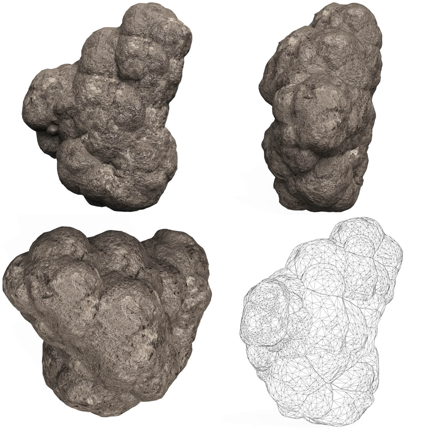 10 Game Ready Mud Rock Collection - 3D Model by TreeWorld3d