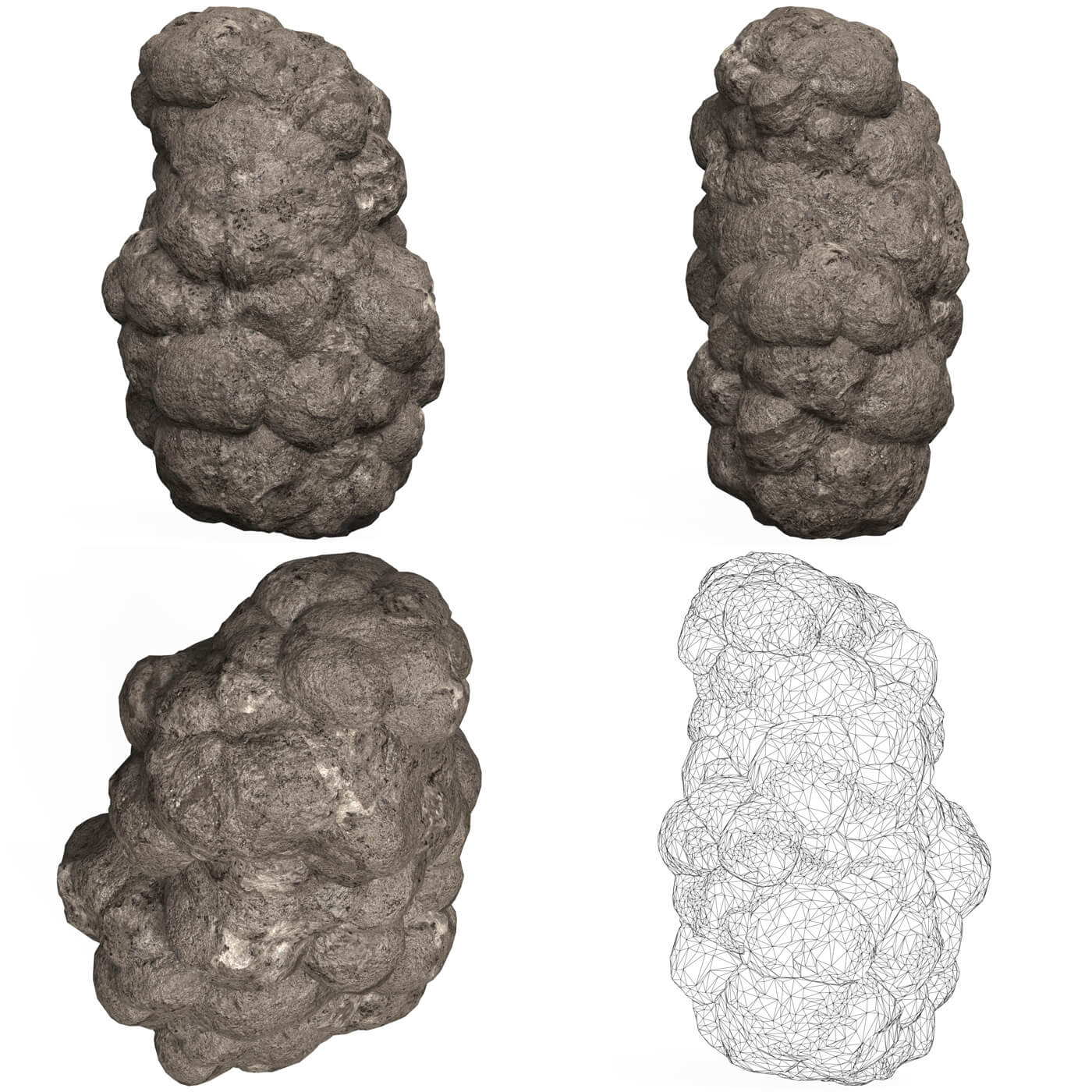 10 Game Ready Mud Rock Collection - 3D Model by TreeWorld3d