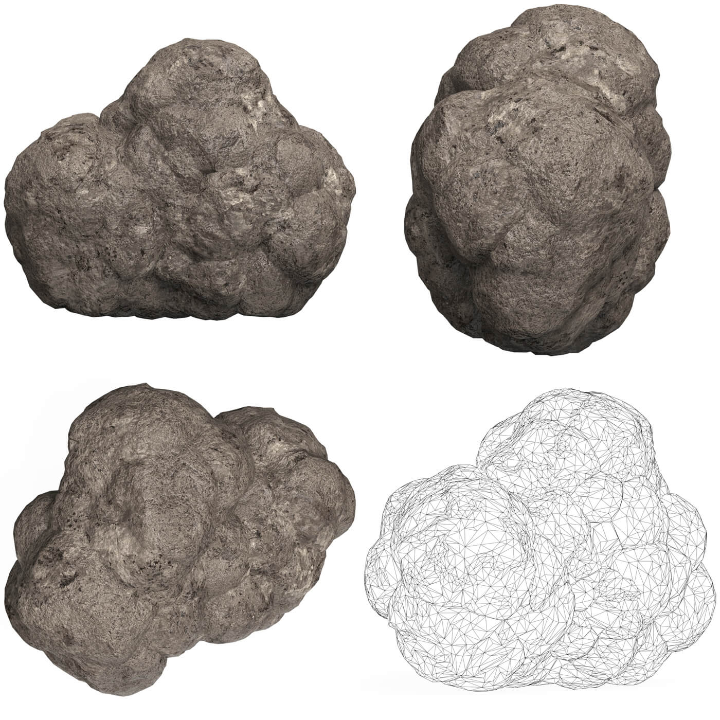 10 Game Ready Mud Rock Collection - 3D Model by TreeWorld3d