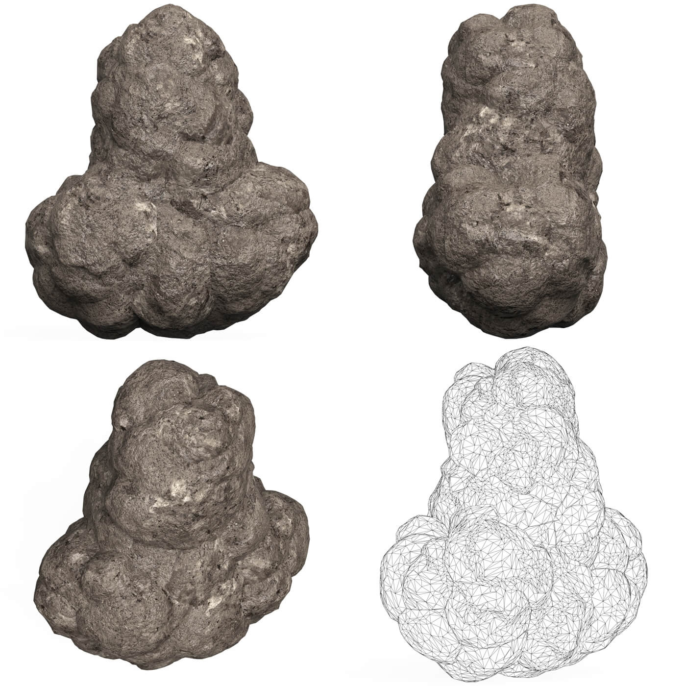 10 Game Ready Mud Rock Collection - 3D Model by TreeWorld3d