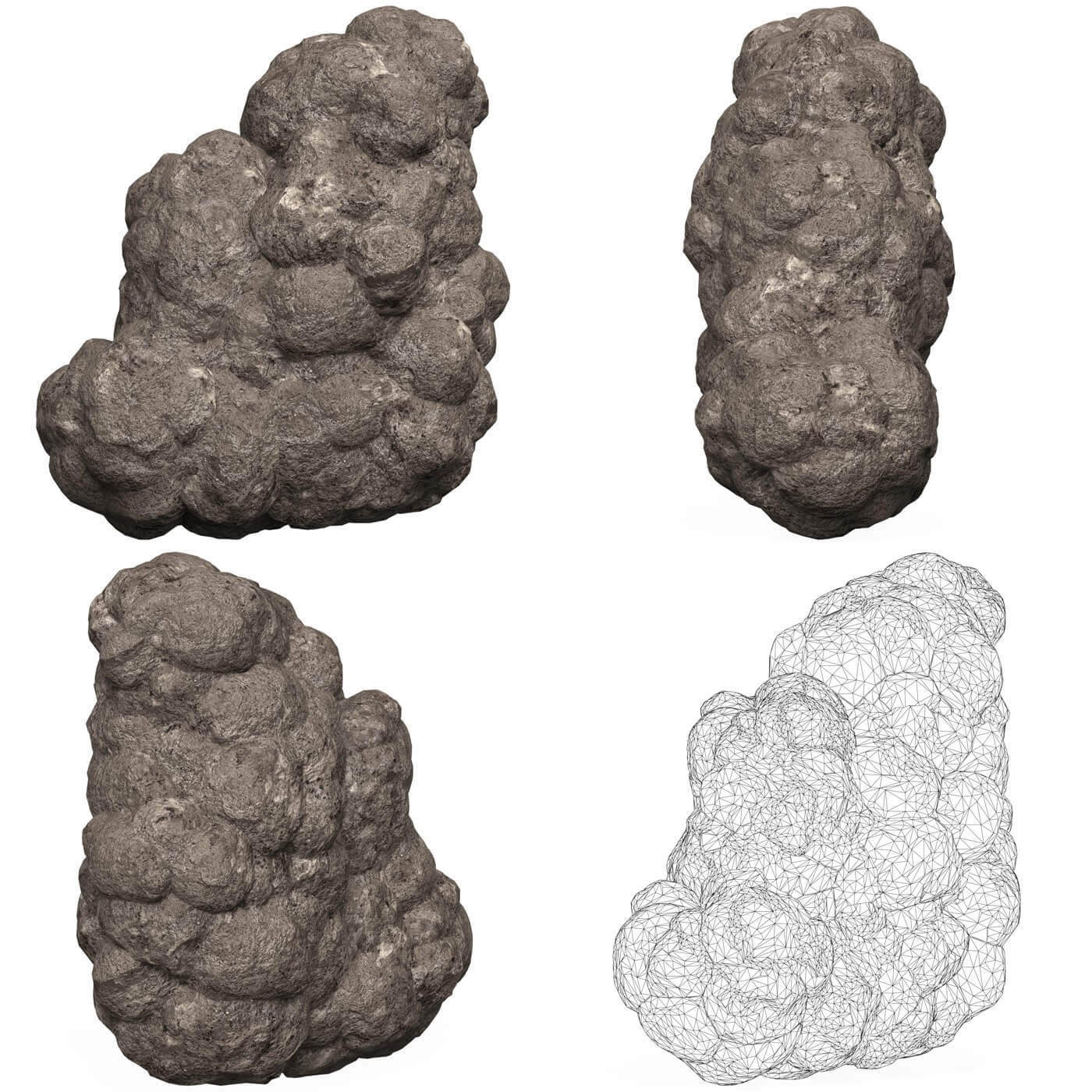 10 Game Ready Mud Rock Collection - 3D Model by TreeWorld3d