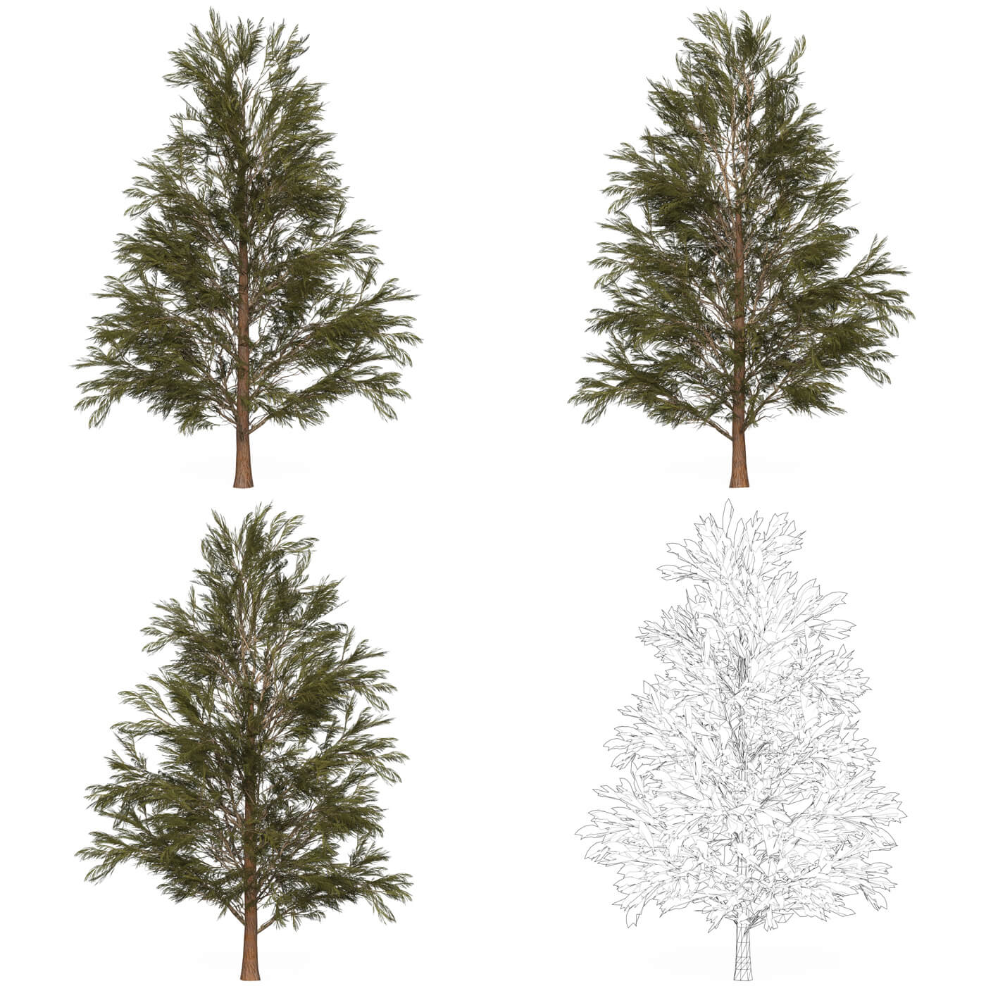 32 Game Ready Tree Collection - 02 3D Model by TreeWorld3d