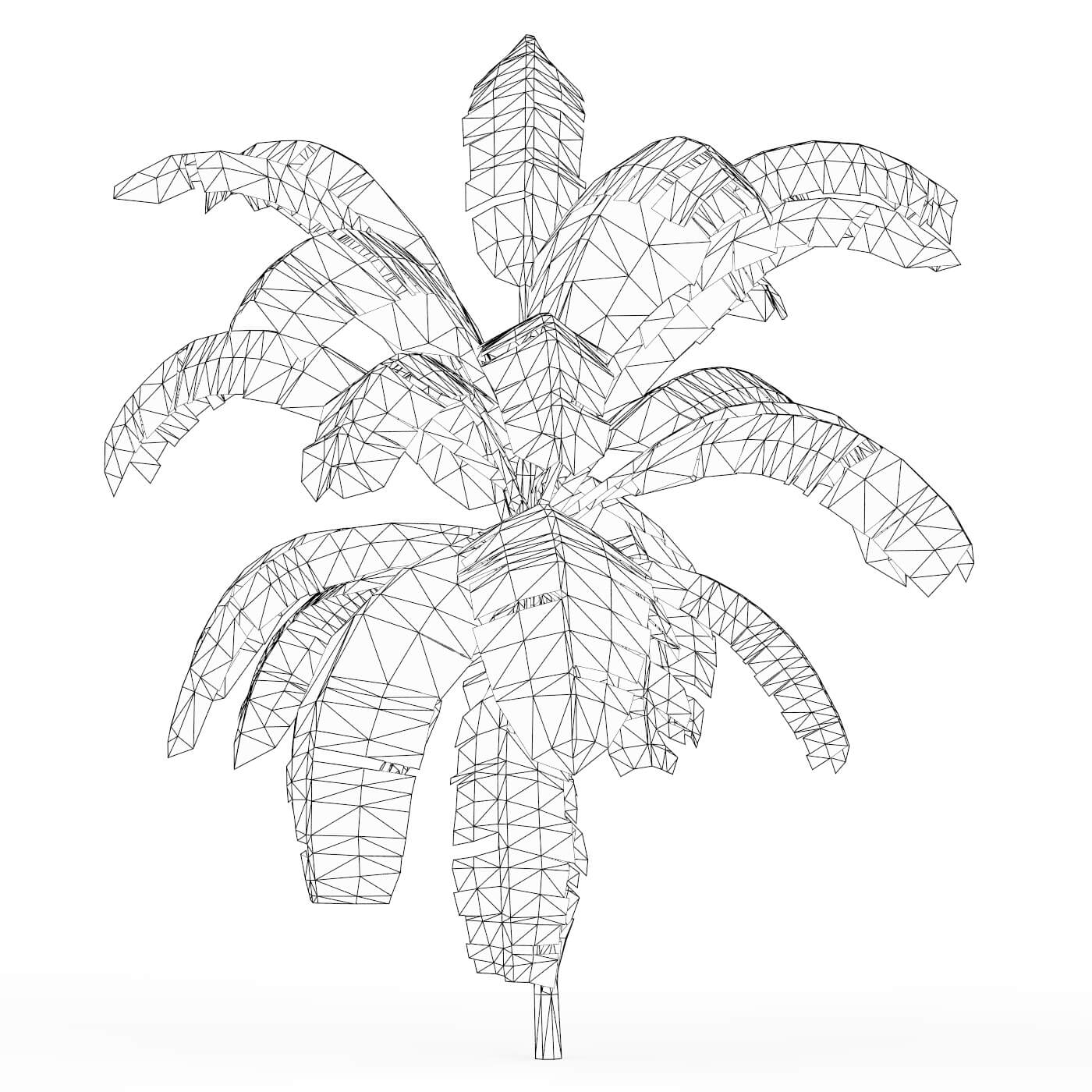 Banana Tree 01 - 3D Model by TreeWorld3d