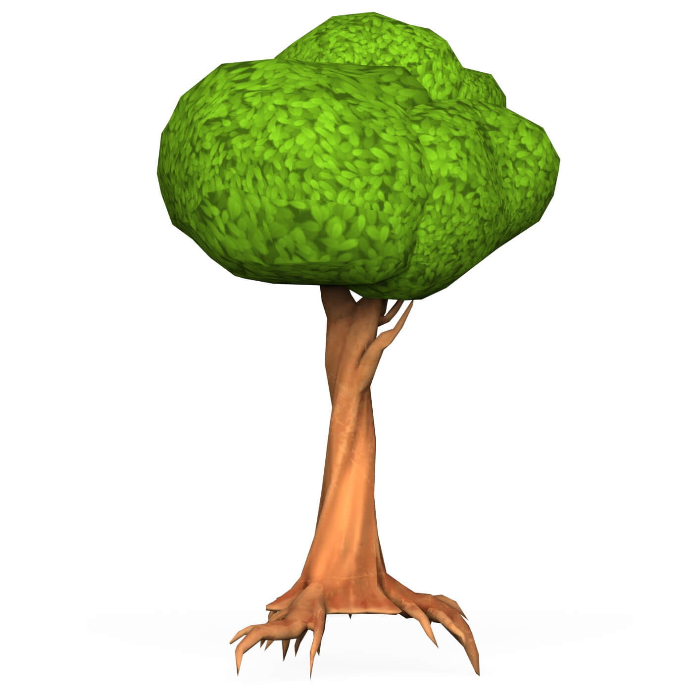 Cartoon Low Poly Tree 02 - 3D Model by TreeWorld3d