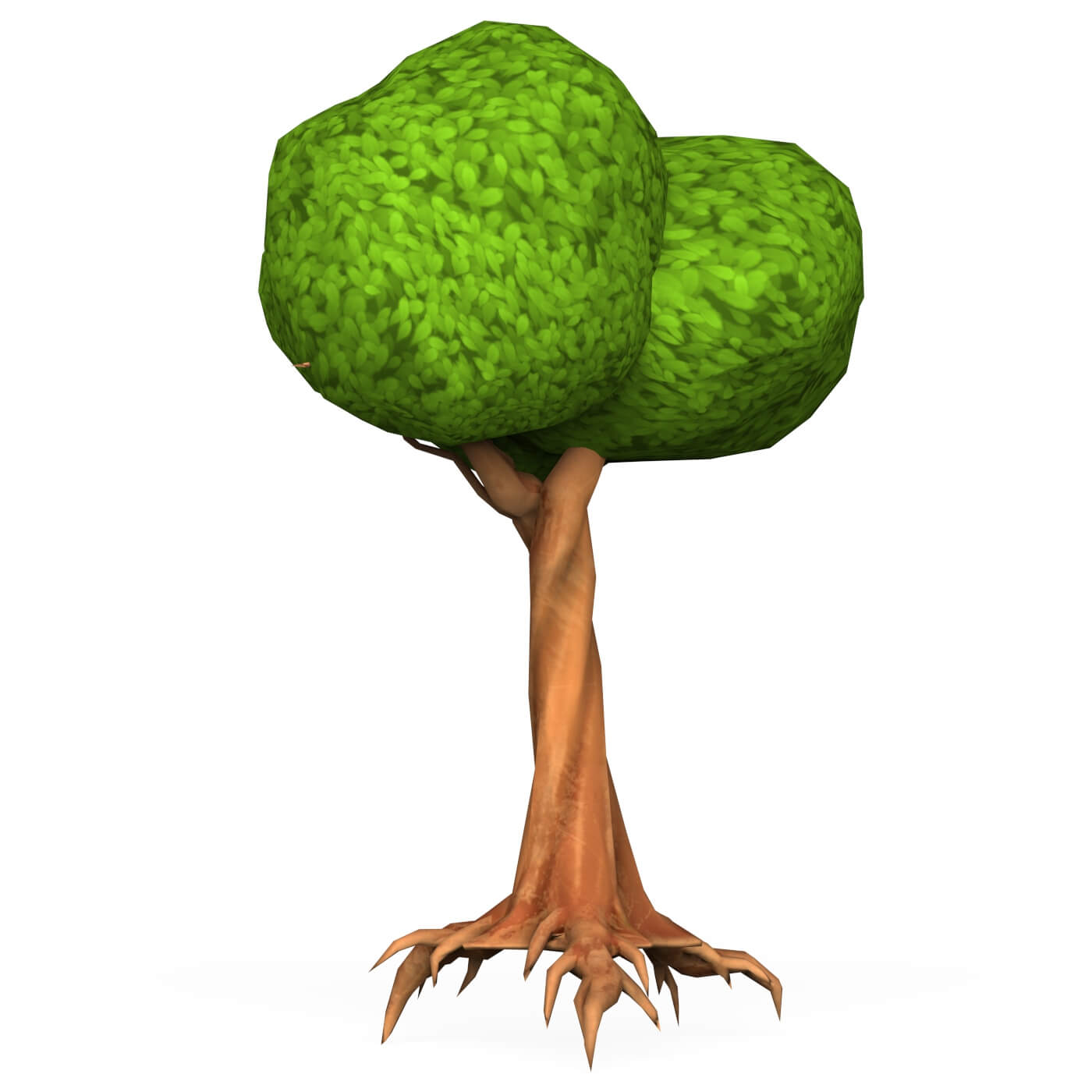 Cartoon Low Poly Tree 02 - 3D Model by TreeWorld3d
