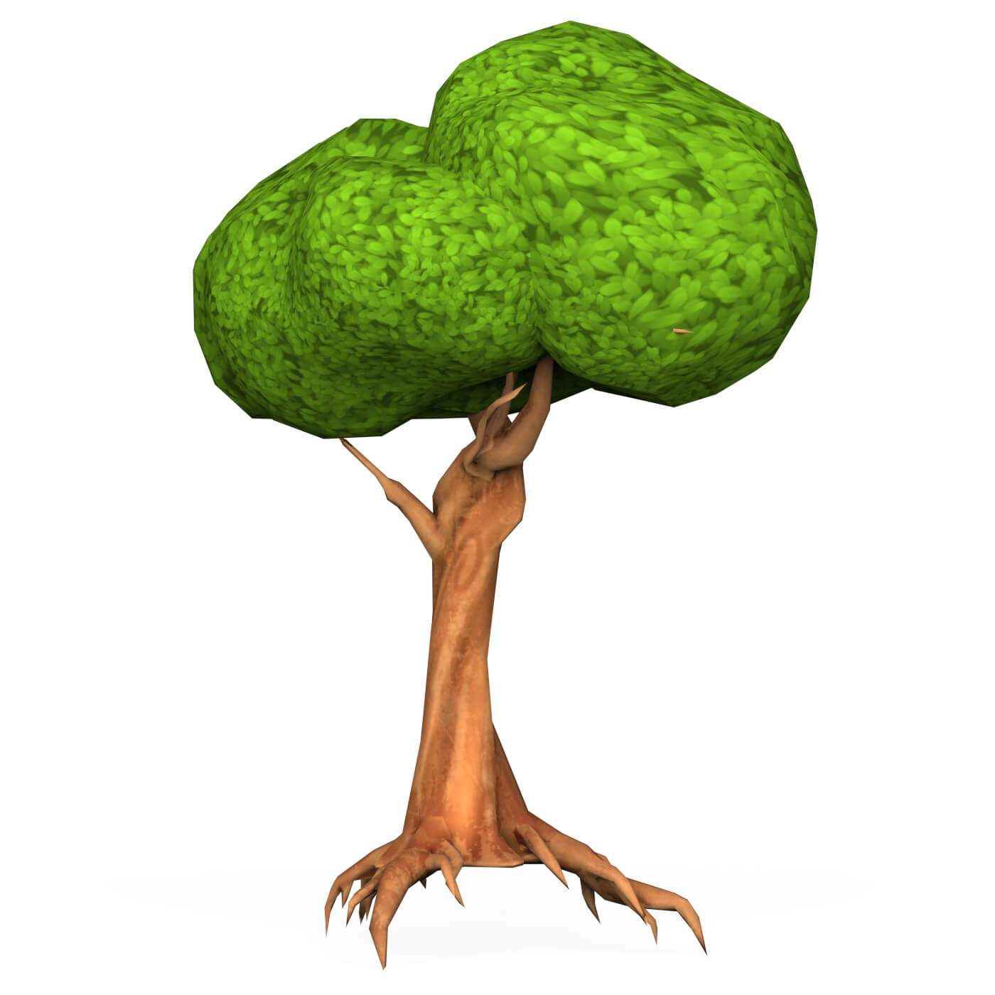Cartoon Low Poly Tree 02 - 3D Model by TreeWorld3d