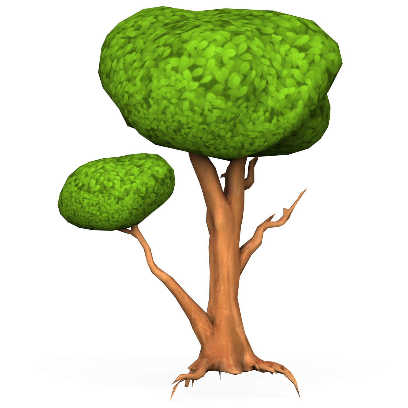 Cartoon Low Poly Tree 03 - 3D Model by TreeWorld3d