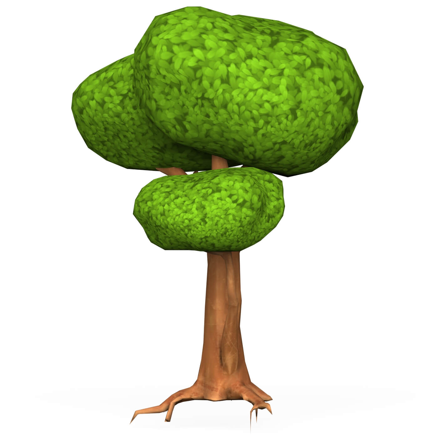 Cartoon Low Poly Tree 03 - 3D Model by TreeWorld3d