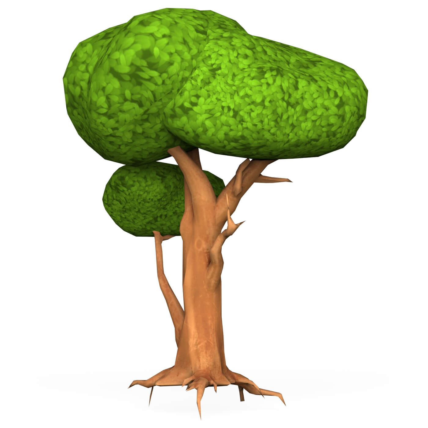 Cartoon Low Poly Tree 03 - 3D Model by TreeWorld3d